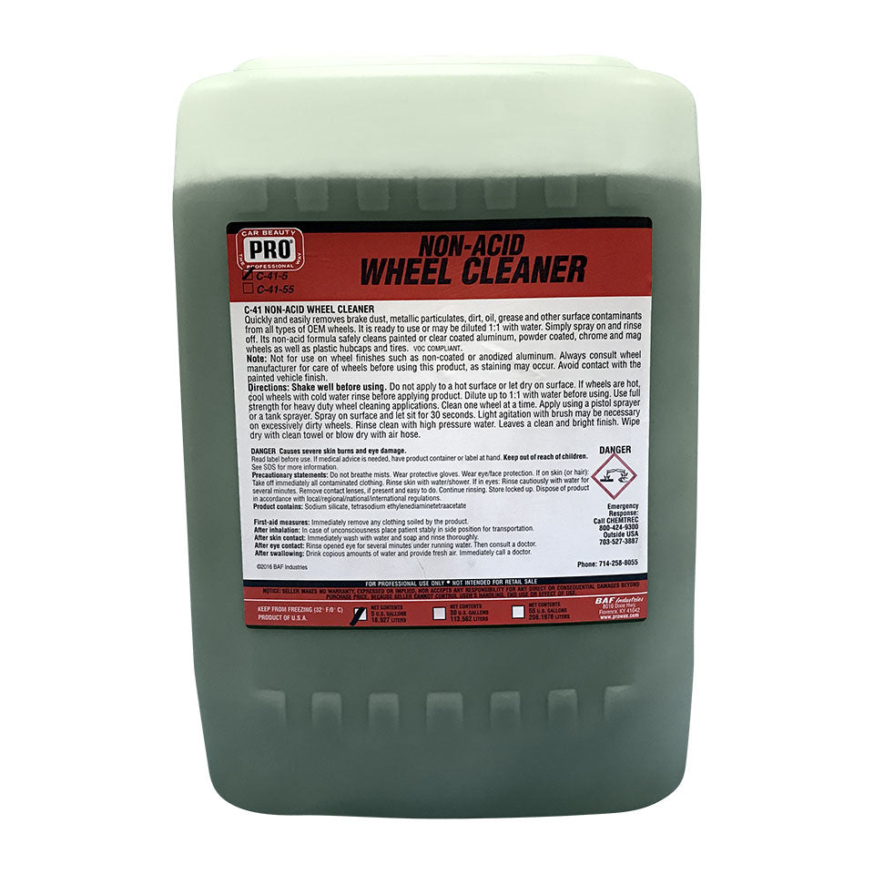 NON-ACID WHEEL CLEANER 5 Gallon | PRO® Car Beauty Products – PRO® Wax USA